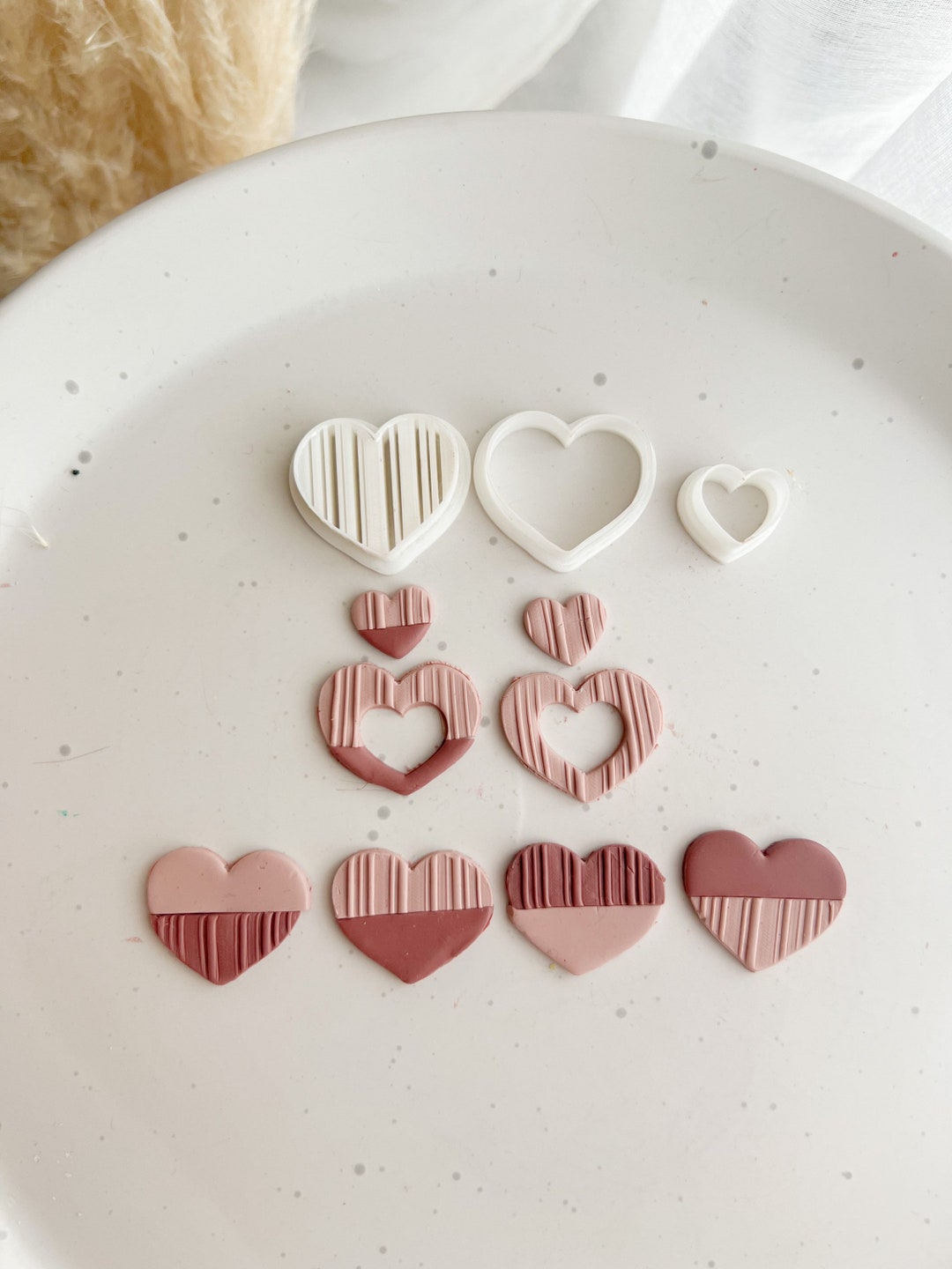 Hearts Polymer Clay Shape Cutter Clay Tool Clay Mould Valentine's Day ...
