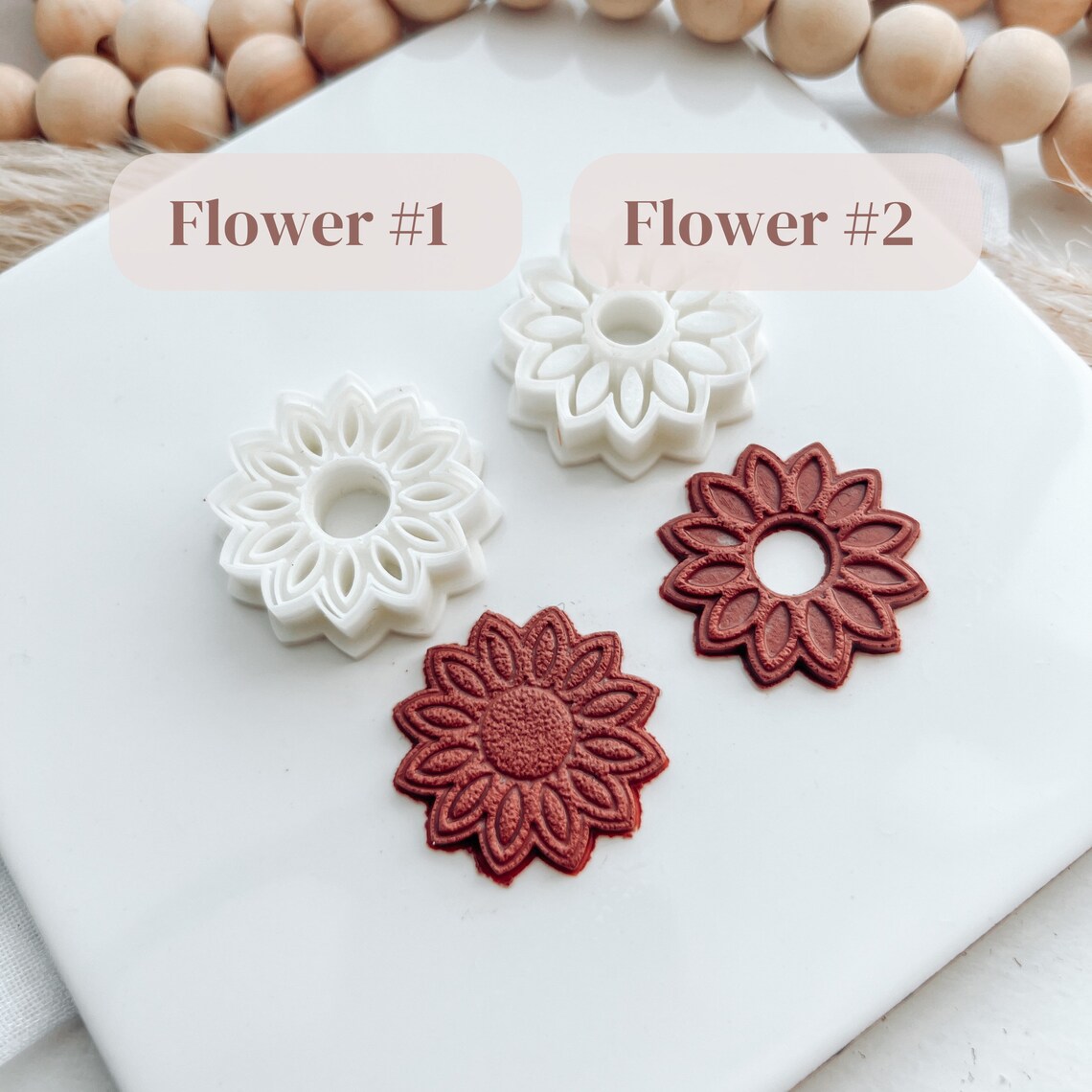Polymer Clay Flower Shape Cutter Embossed Cutter Flower Cutter - Etsy UK