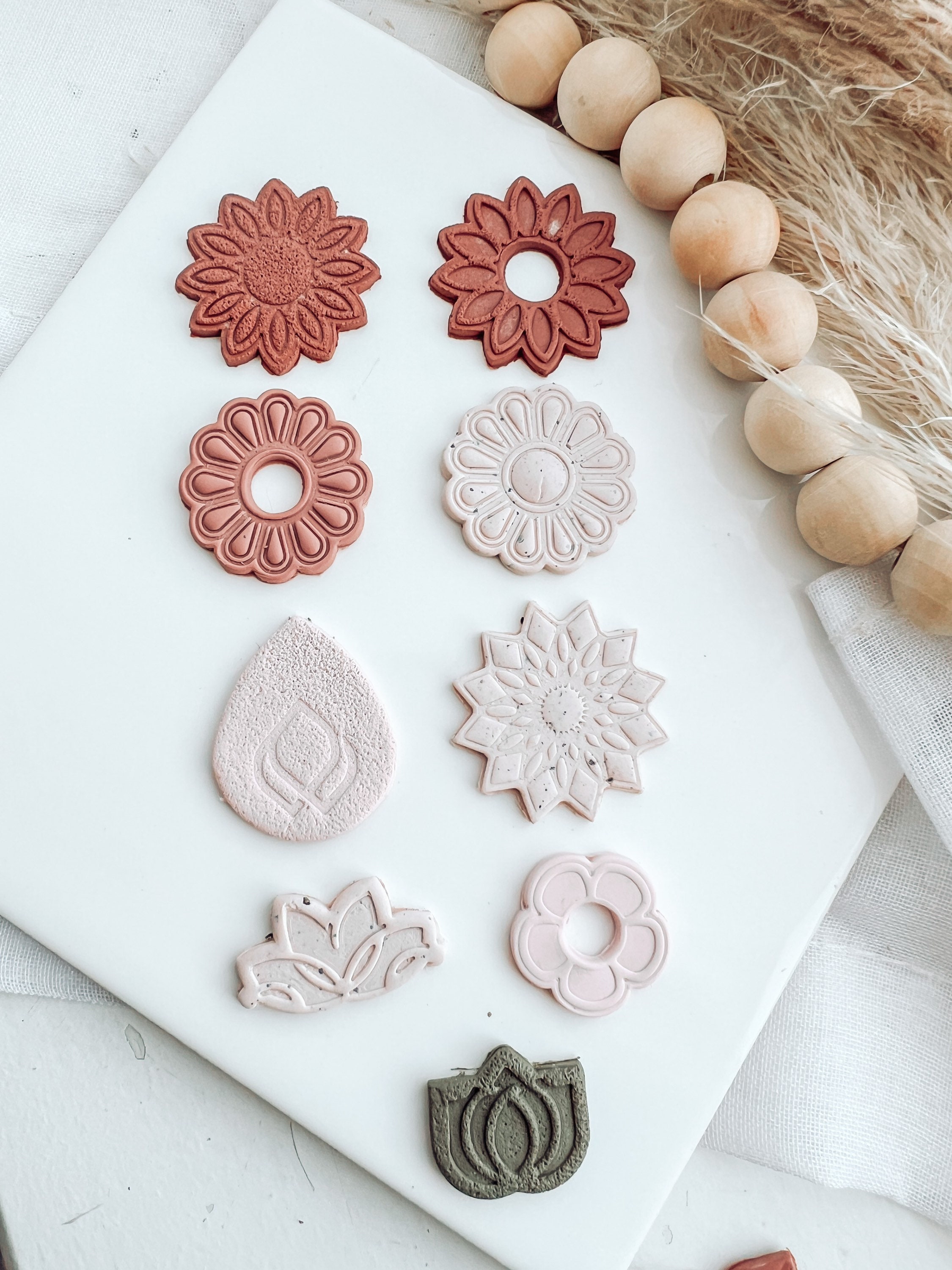 Polymer Clay Flower Shape Cutter Embossed Cutter Flower Cutter - Etsy UK