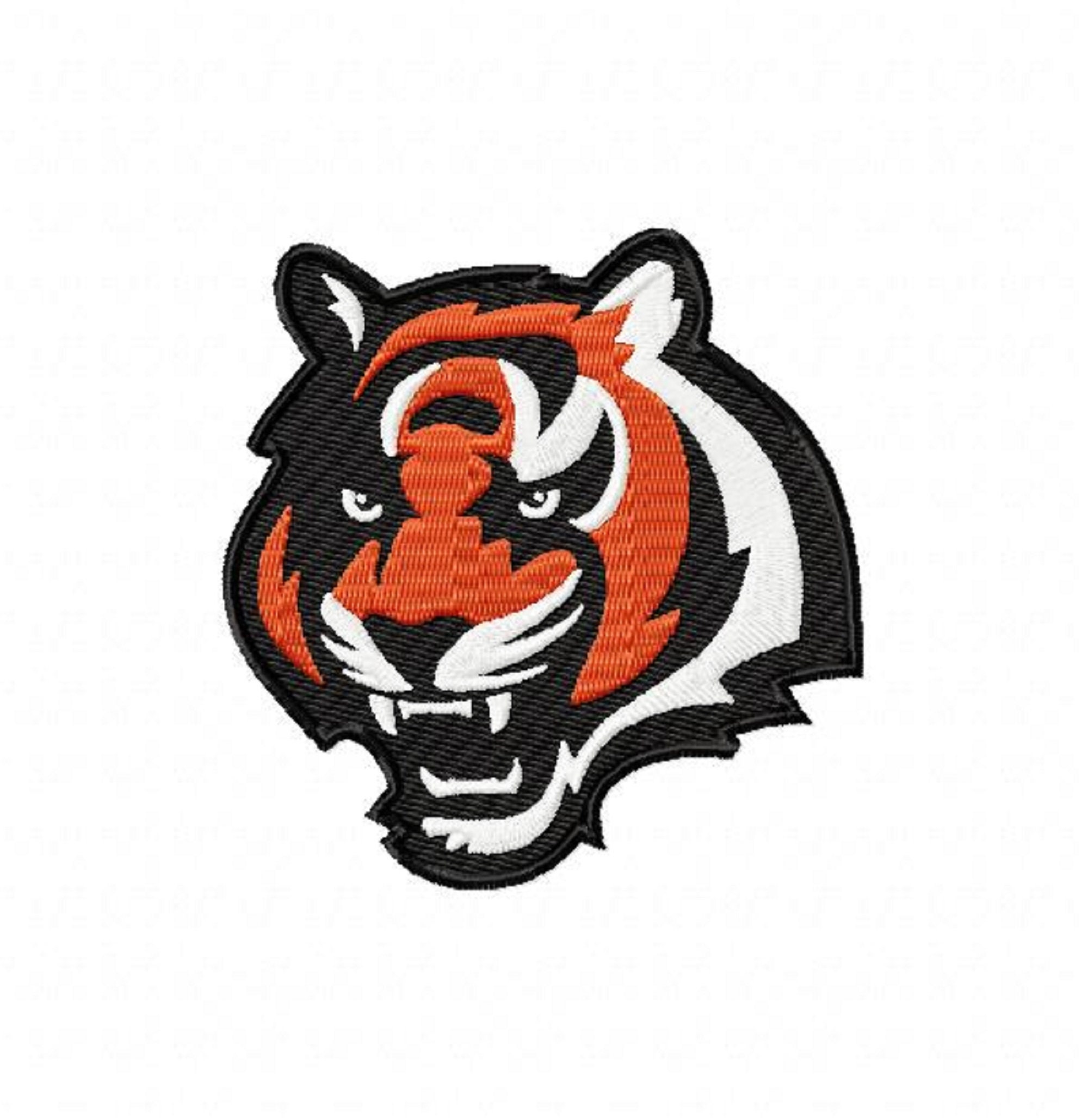 Cincinnati Bengals Tiger Face Logo NFL Football Embroidery | Etsy
