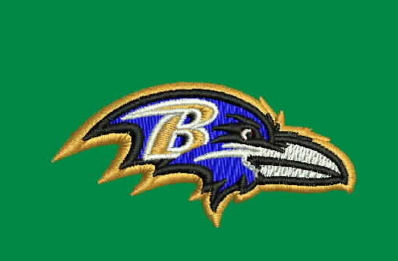 Baltimore Ravens NFL Football Embroidery Design File 1.2 CM x | Etsy