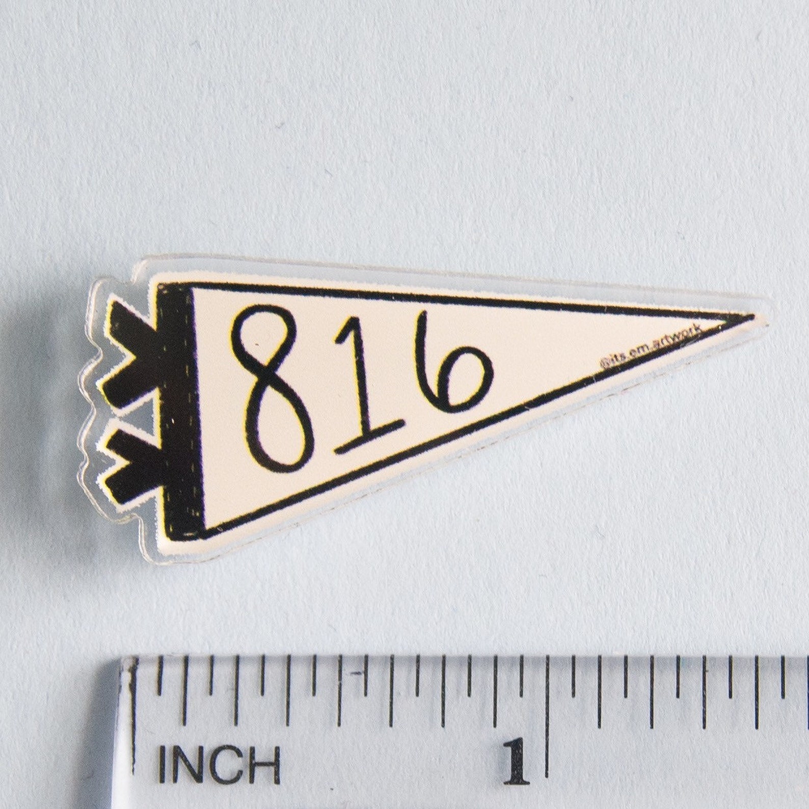 816 Kansas City Area Code Acrylic Pin - Etsy UK