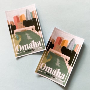 Omaha Mini Poster Sticker - Etsy