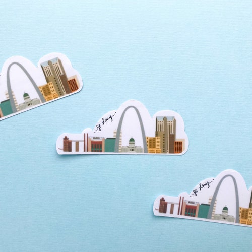 314 St. Louis Sticker the Arch Sticker Hand Drawn Sticker - Etsy