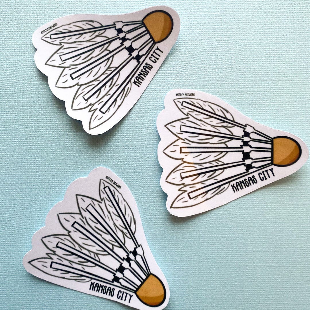 KC Shuttlecock Vinyl Sticker - Etsy