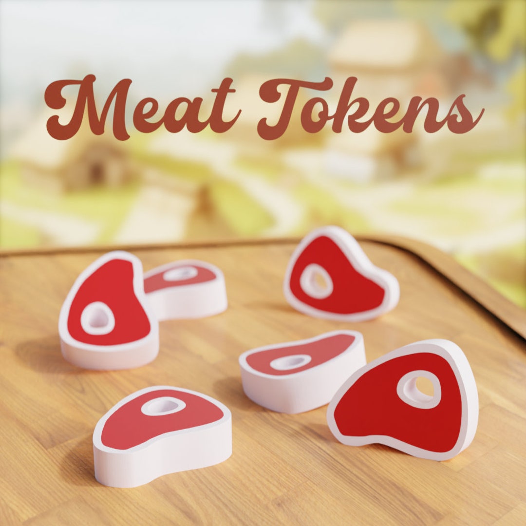Meat Tokens Fleisch, Steak Token - Etsy