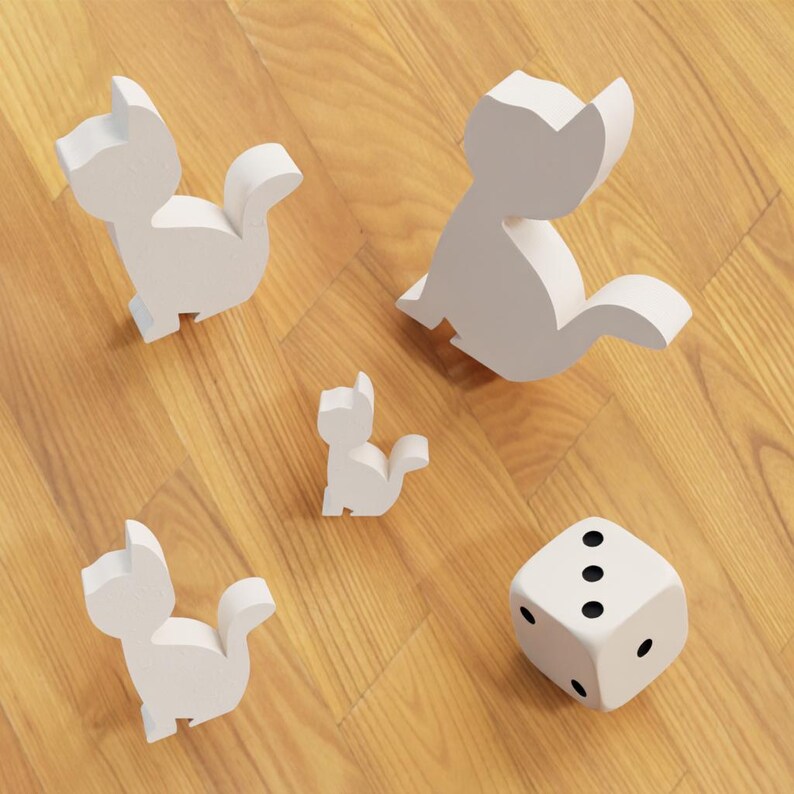Cat Meeple, Board Game Piece - Etsy