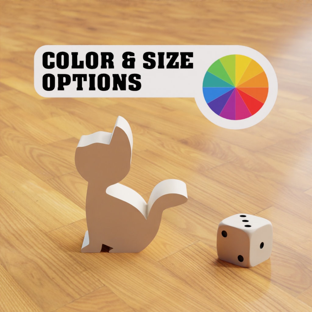 Cat Meeple, Board Game Piece - Etsy