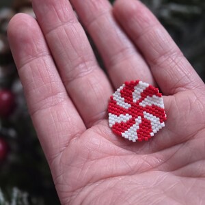 Beaded Peppermint Pattern, Beaded Christmas Pattern - Etsy
