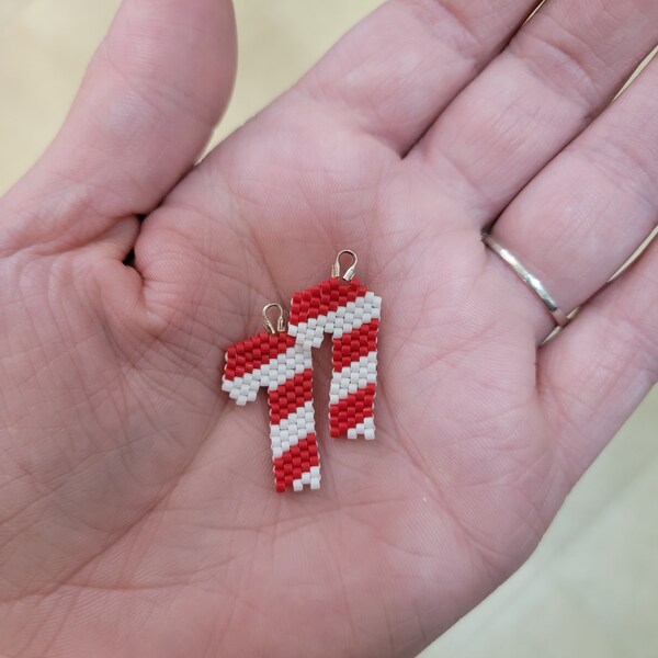 Beaded Candy Cane Etsy