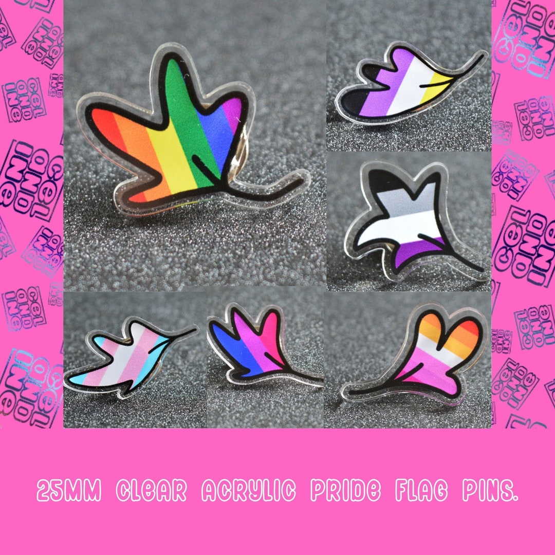 Clear Acrylic Pride Pins: Celebrate Love and Identity in Style - Etsy