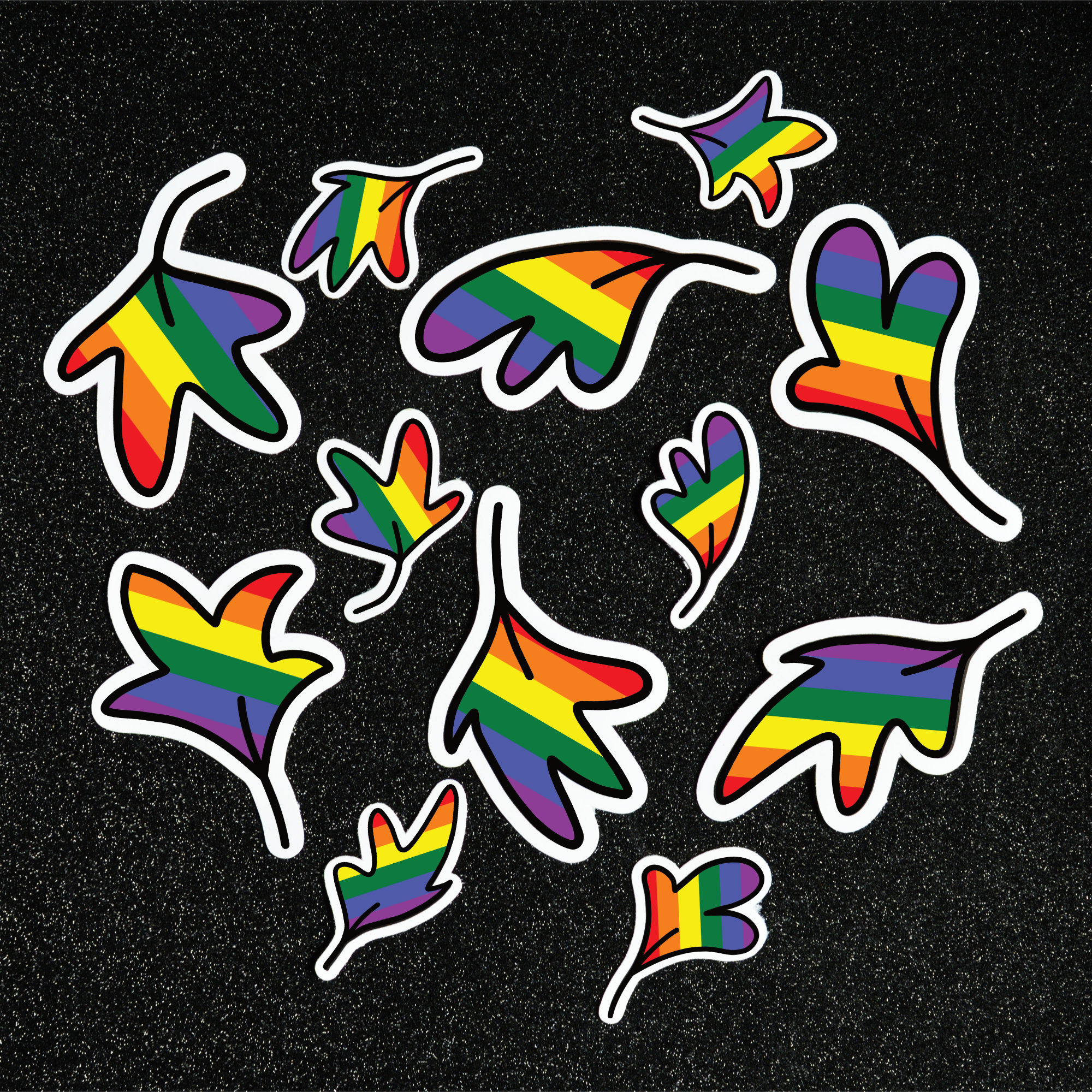 Rainbow Pride Flag Sticker Set Pride Flag Matte Vinyl Stickers 6 Pack ...
