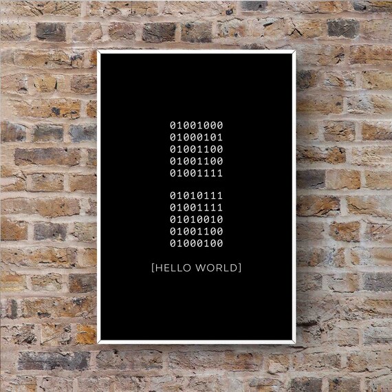 Binary Wall Art