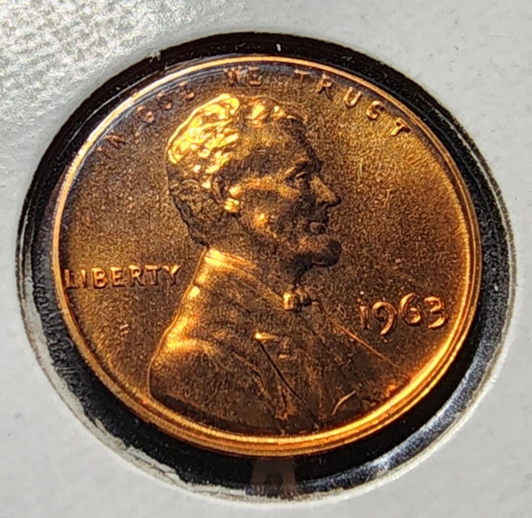 Mirror Proof Coin - 1963 Lincoln Memorial Cent - Etsy