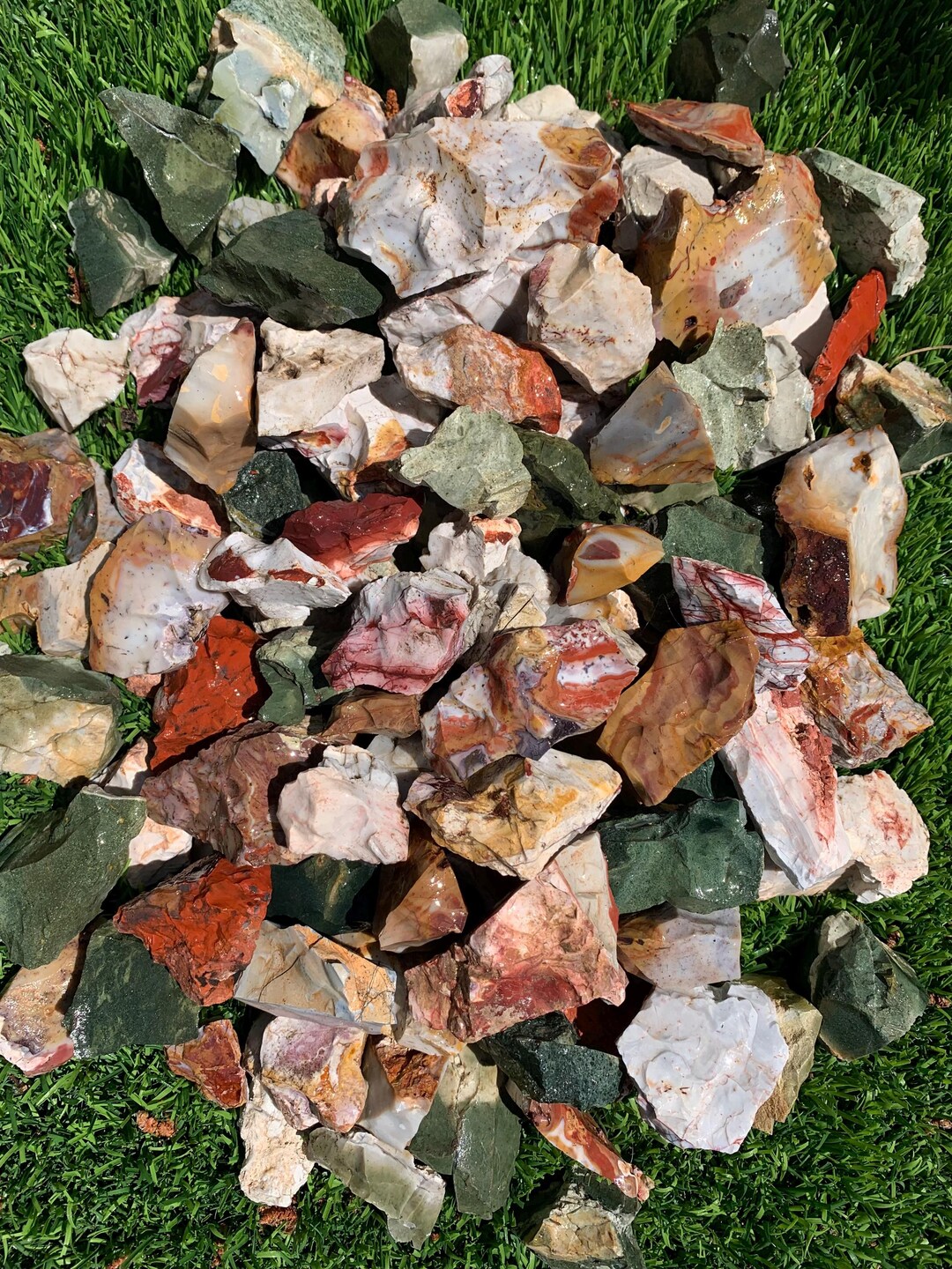 Gemfield Jasper From Goldfield, Nevada, Rough Tumbling Size in 1 or 3 ...