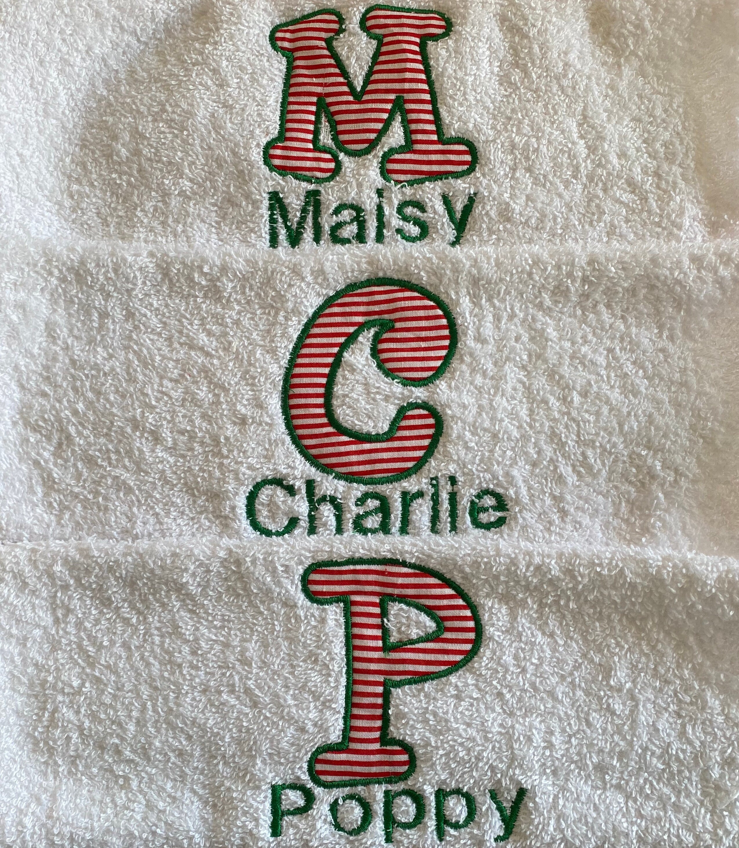 Personalised Embroidered Flannel / Face Cloth. Children's Flannel ...