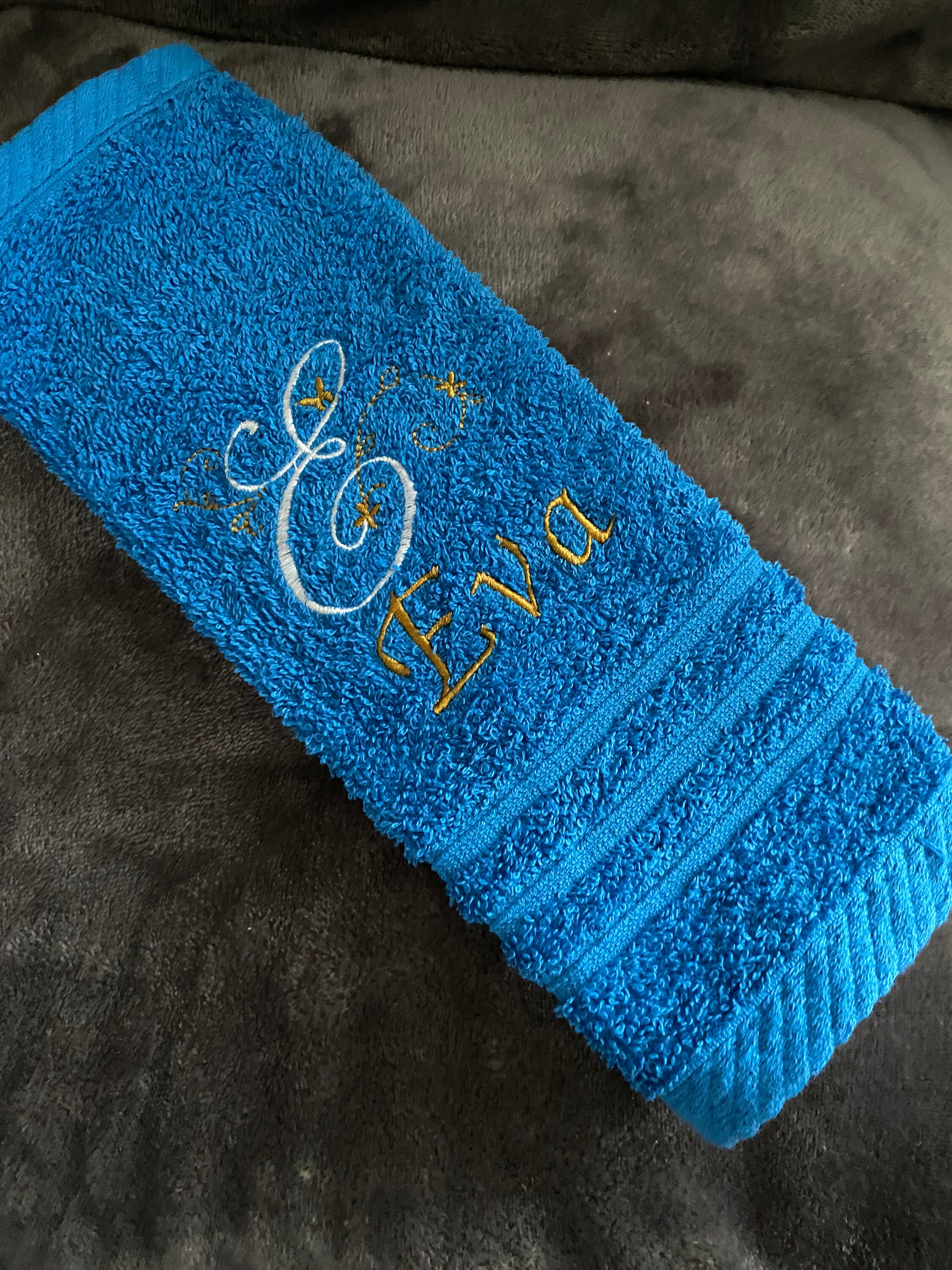 Personalised Embroidered Flannel / Face Cloth. Children's Flannel ...