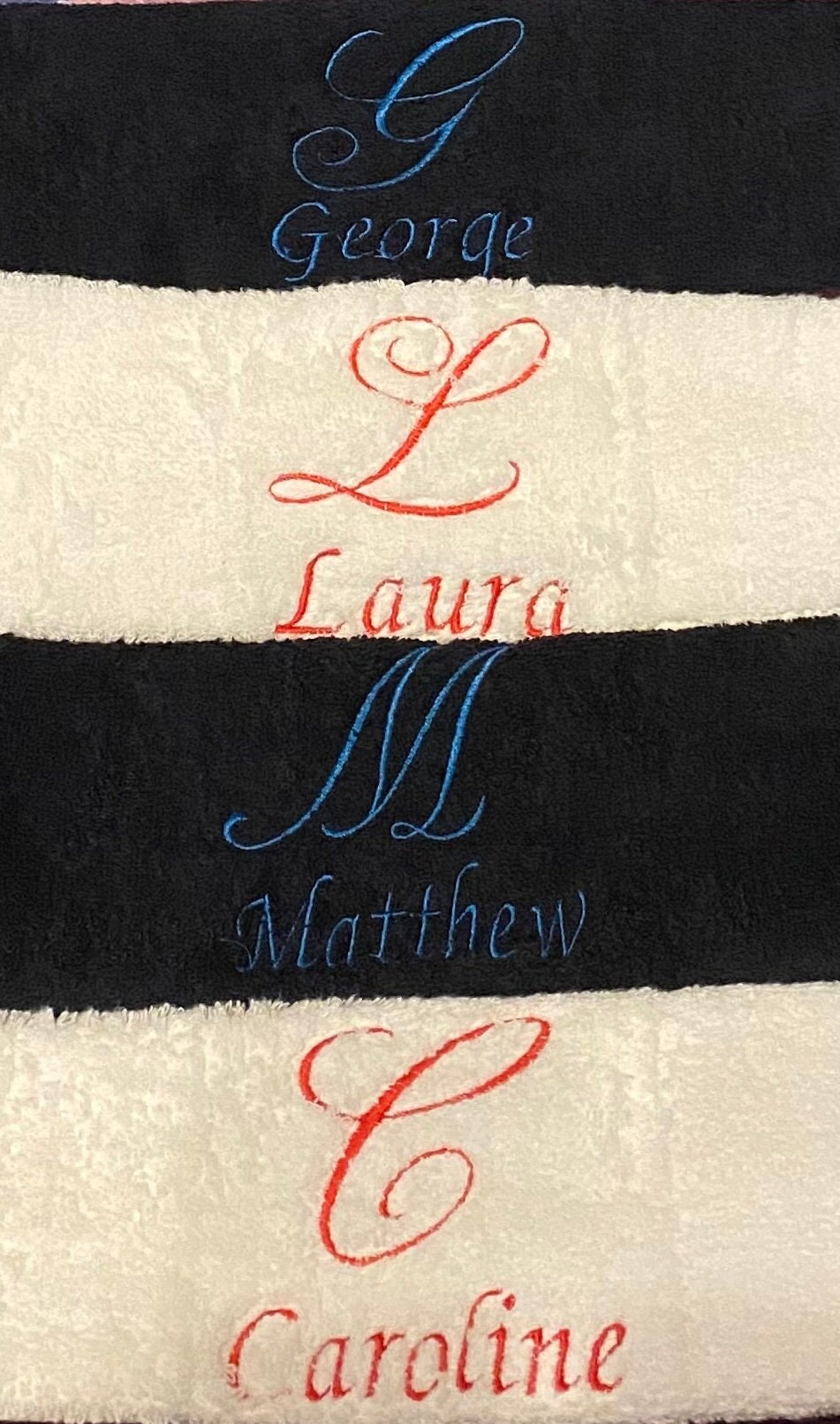 Personalised Embroidered Flannel / Face Cloth. Children's Flannel ...