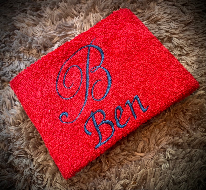 Personalised Embroidered Flannel / Face Cloth. Children's - Etsy