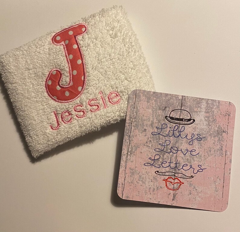 Personalised Embroidered Flannel / Face Cloth. Children's Flannel ...