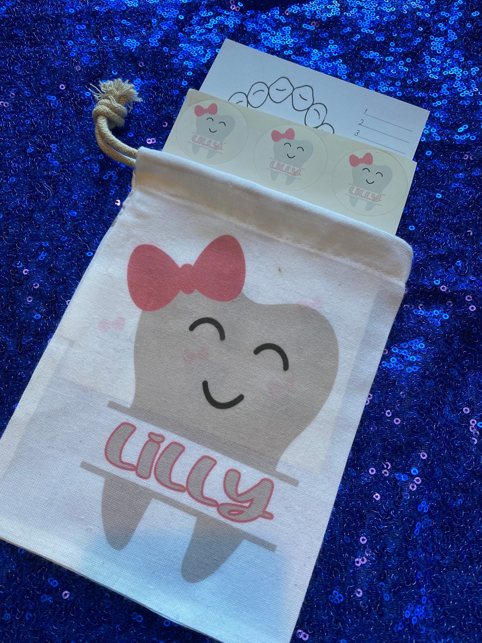 Personalised Tooth Fairy Bag, Tooth Fairy Pouch, Keep Sake Bag, Lost ...
