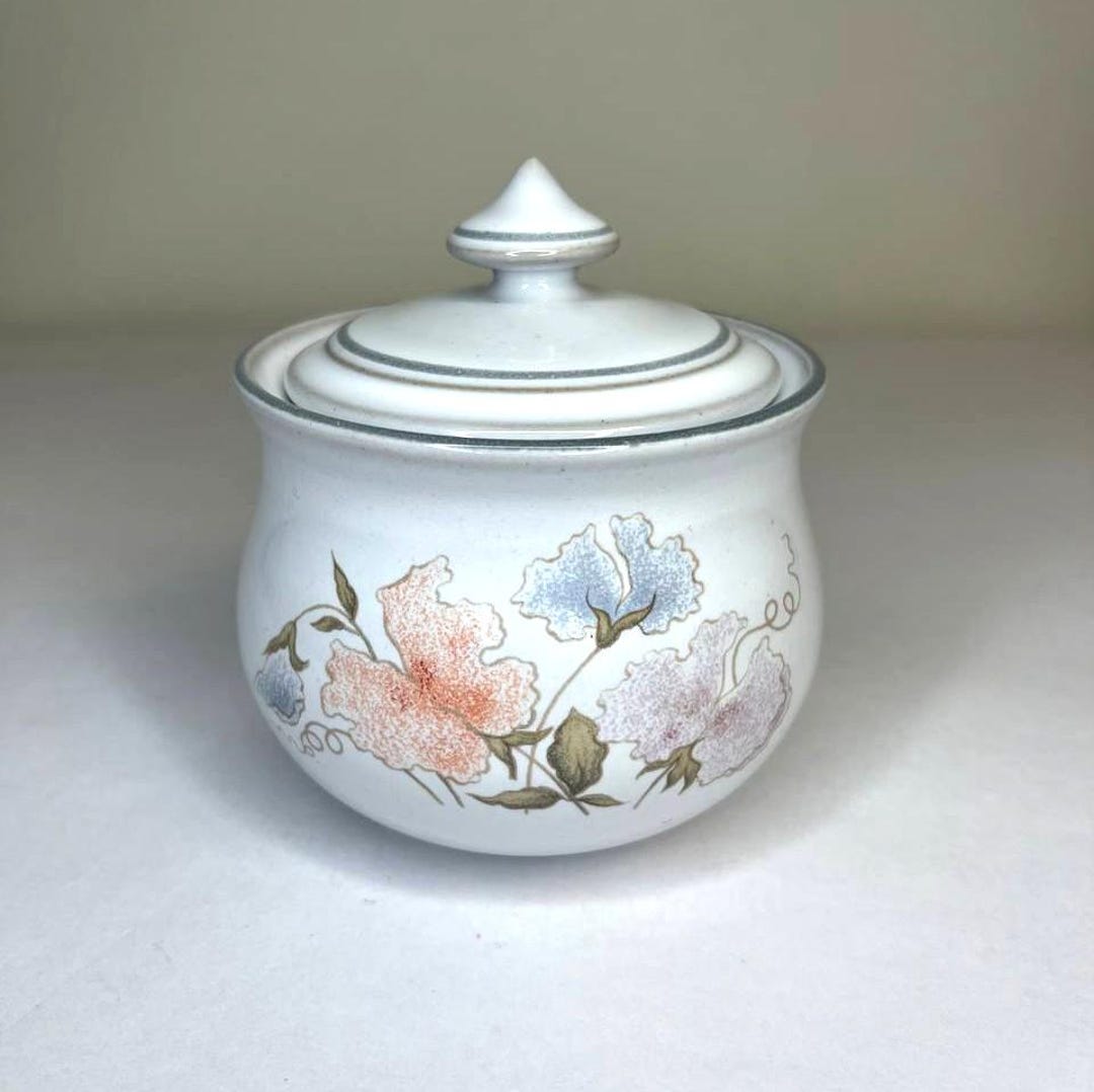 Vintage Denby Encore Sugar Bowl With Lid | 1980s English Pottery ...