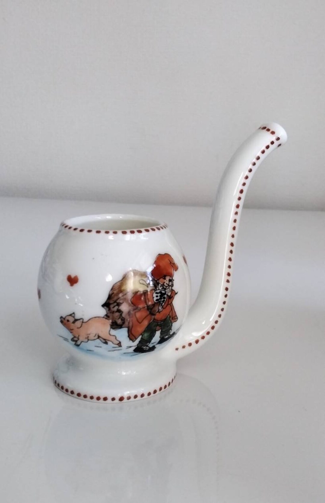 Handpainted Porcelain Smoking Pipe, Christmas Motive Unique Smoking ...