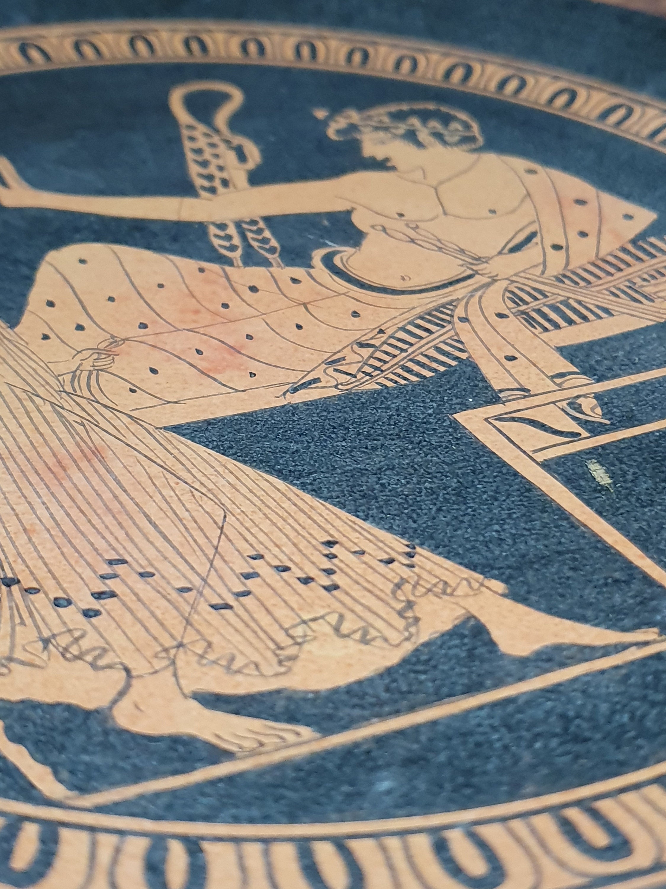 Ancient Greek Plate, Hand Made Copy of 500 B.c.plate, Made From ...