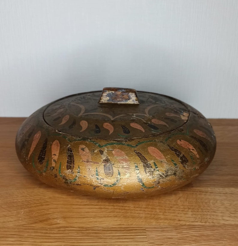 Unique Rare Antique Wooden Jewelry Box, Hand Painted, Made in Norway - Etsy
