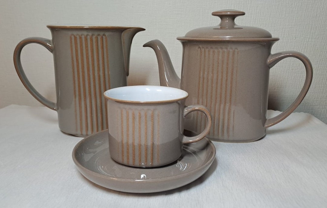 Rare Vintage Handcrafted Denby Fine Stoneware Glazed Brown Tea Set: Tea ...