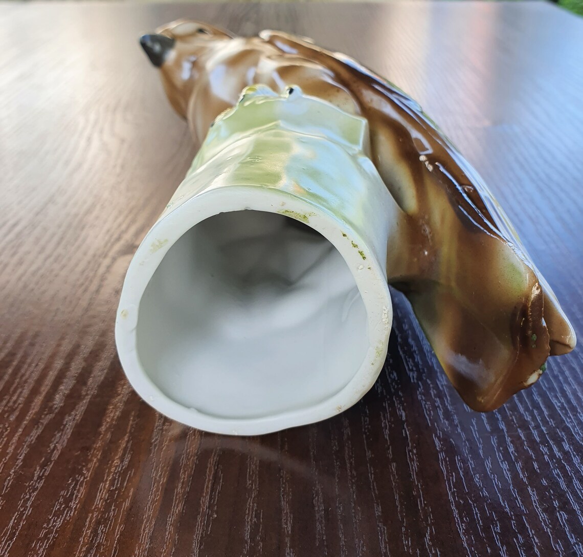 Vintage Porcelain Falcon Figurine Signed made in - Etsy