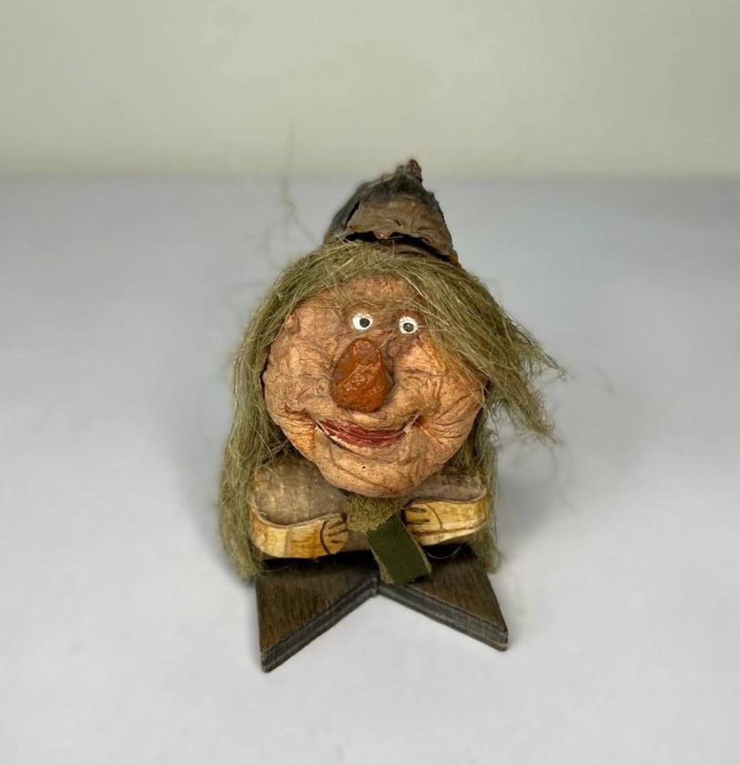 Vintage Swedish Troll Figurine: Handmade Papier Mâché Folk Art - Etsy
