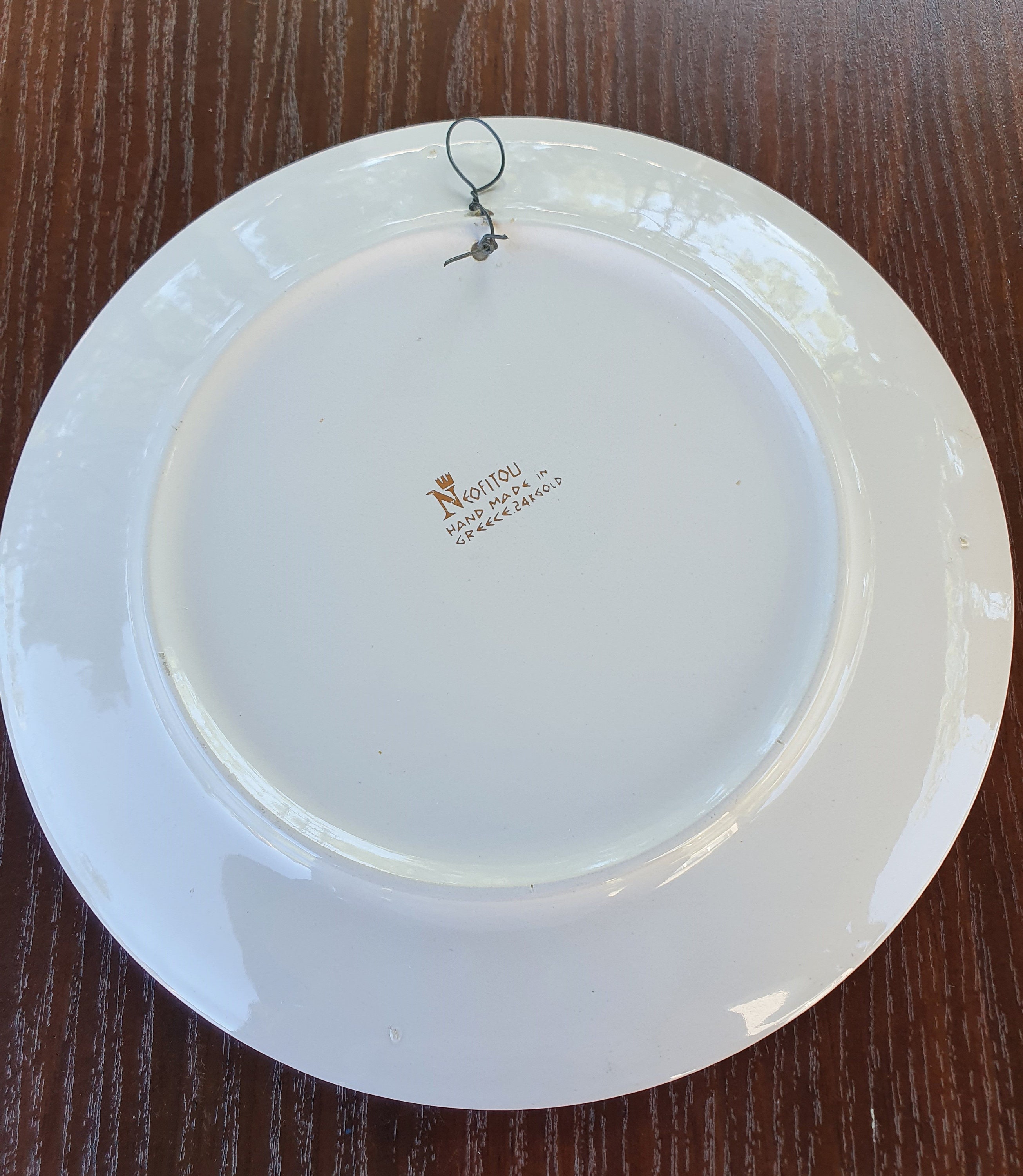 Handmade Greek Rodos 24K Plated Plate Signed by Neofitou - Etsy