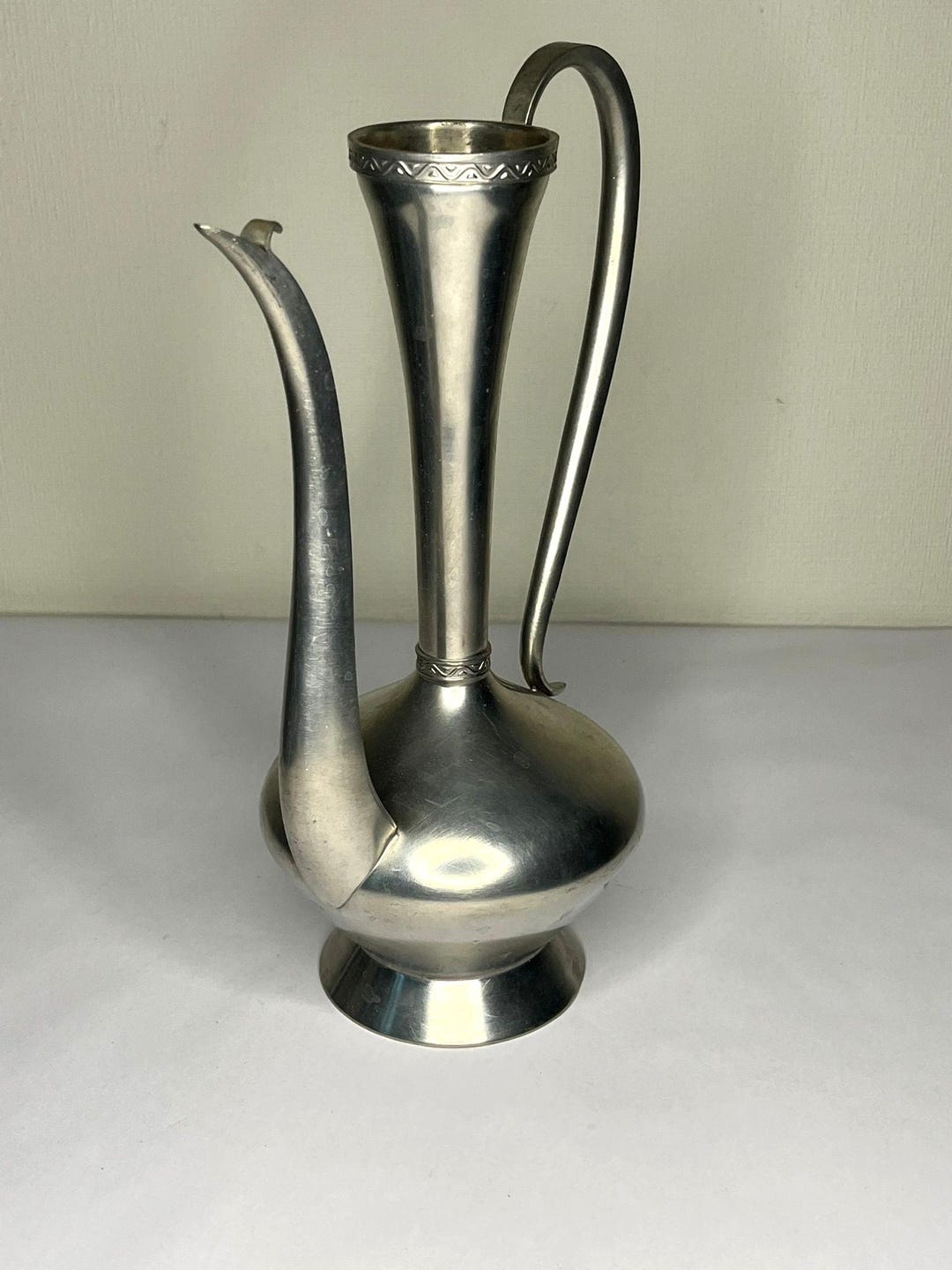 Vintage Pewter Pitcher by Hagness Norway – Decorative Ewer With Handle ...