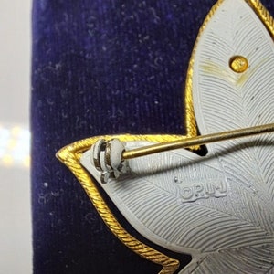 Vintage PIM Joseph Piscitelli Brooch Pin Ivory Gold Leaf, 1950s, 2'' - Etsy