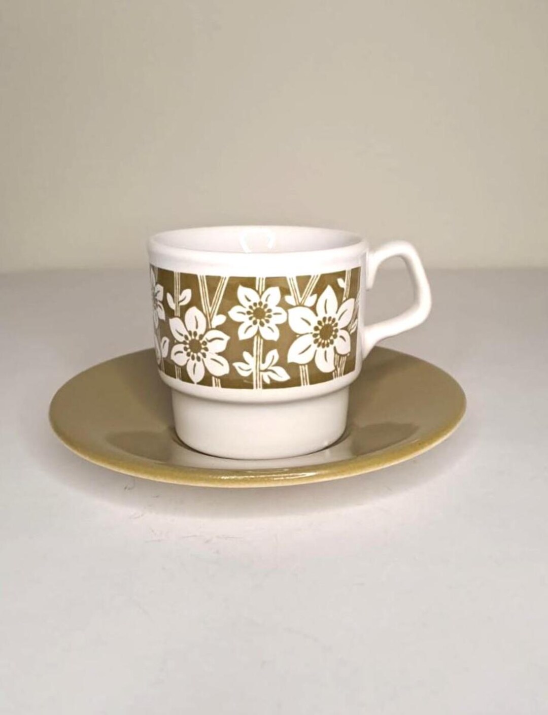 Vintage Olive Green Daisy Tams England Tea Set - Etsy