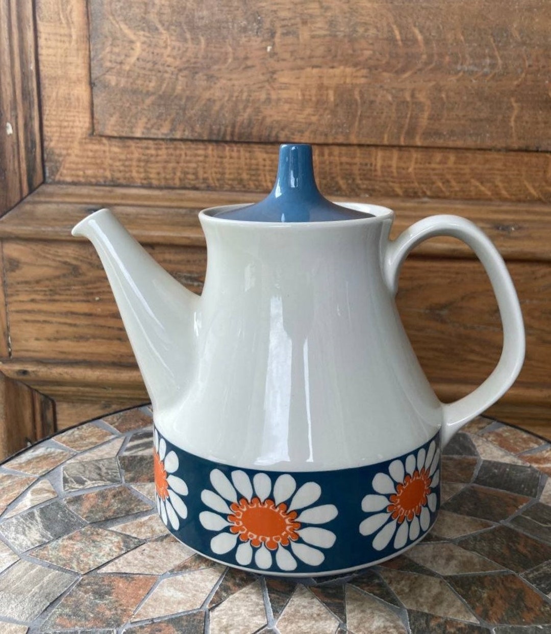 Mid Century Turi Design Daisy Tea Pot, Made by Figgjo Flint Norway - Etsy
