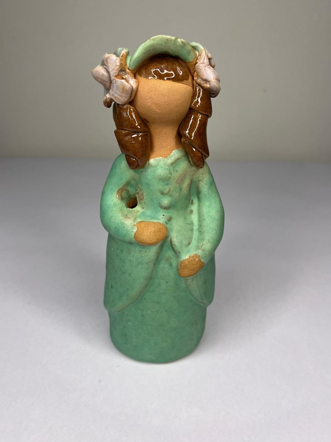 Mid-century Terracotta Figurine Vase: Elbogen Ceramic, Signed Britt - Etsy