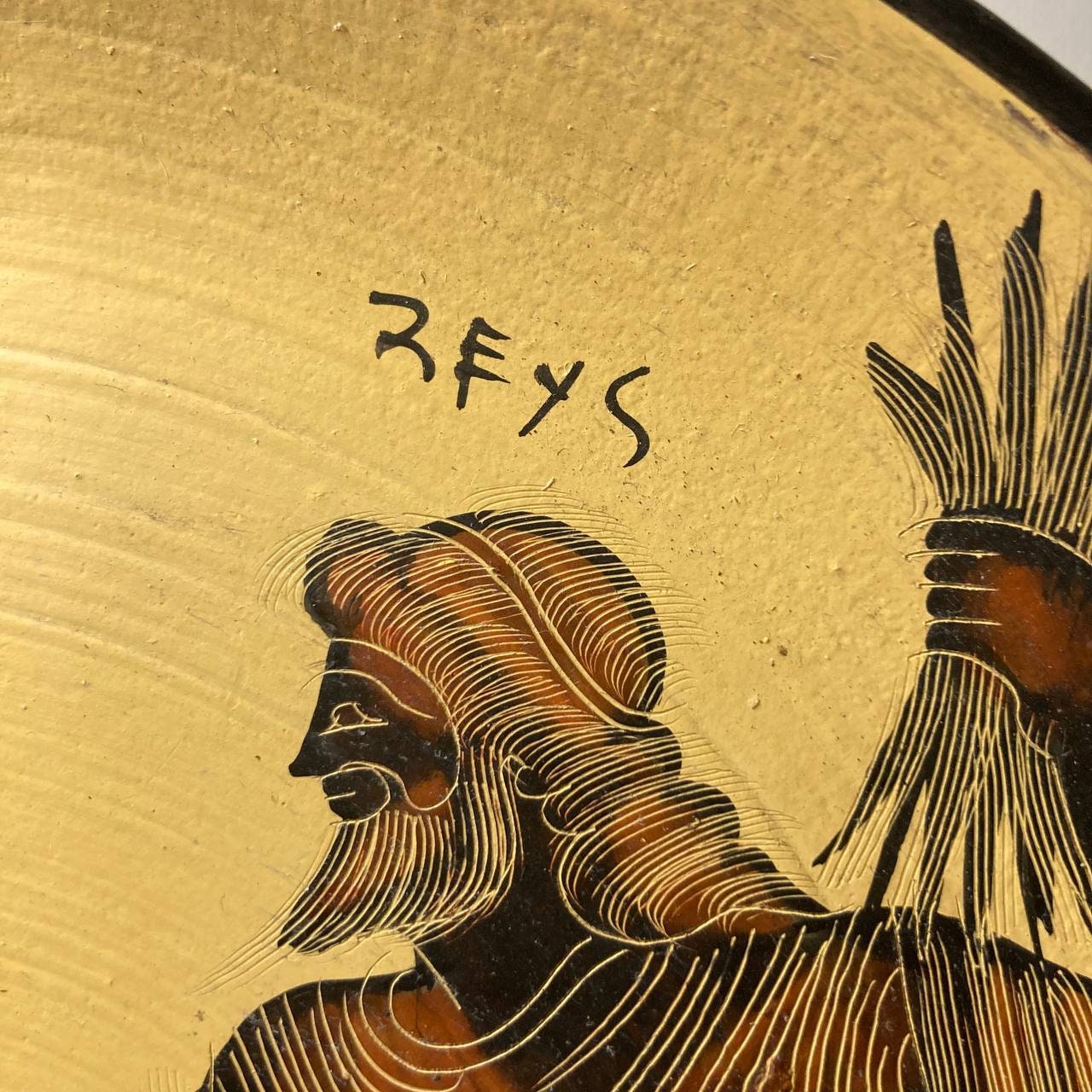 Ancient Greek Plate With Athena and Zeus Copy of 440 - Etsy