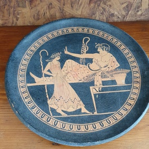 Ancient Greek Plate, Hand Made Copy of 500 B.c.plate, Made From ...