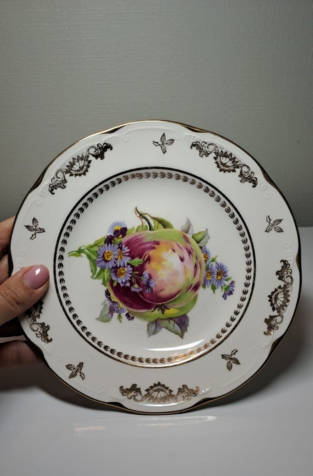 Figgjo Flint Norway Mid-century Porcelain Plate "apple", Made in 1950s ...