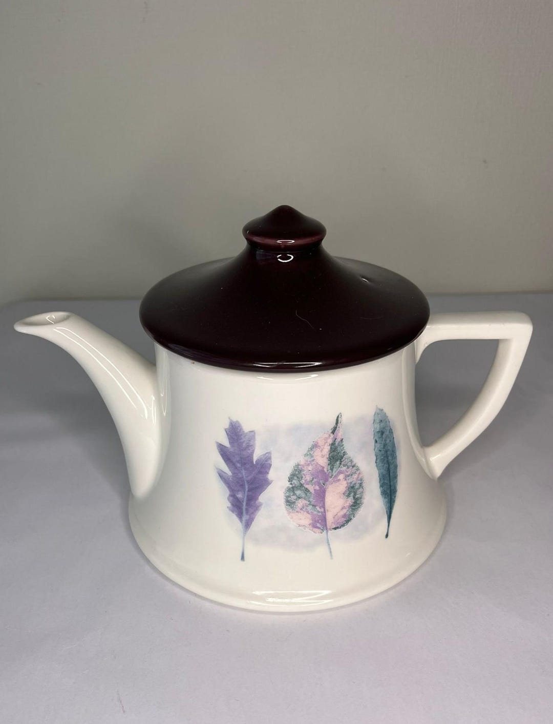 Portmeirion Jo Gorman Dusk Teapot – Modern Leaf Design – Vintage ...