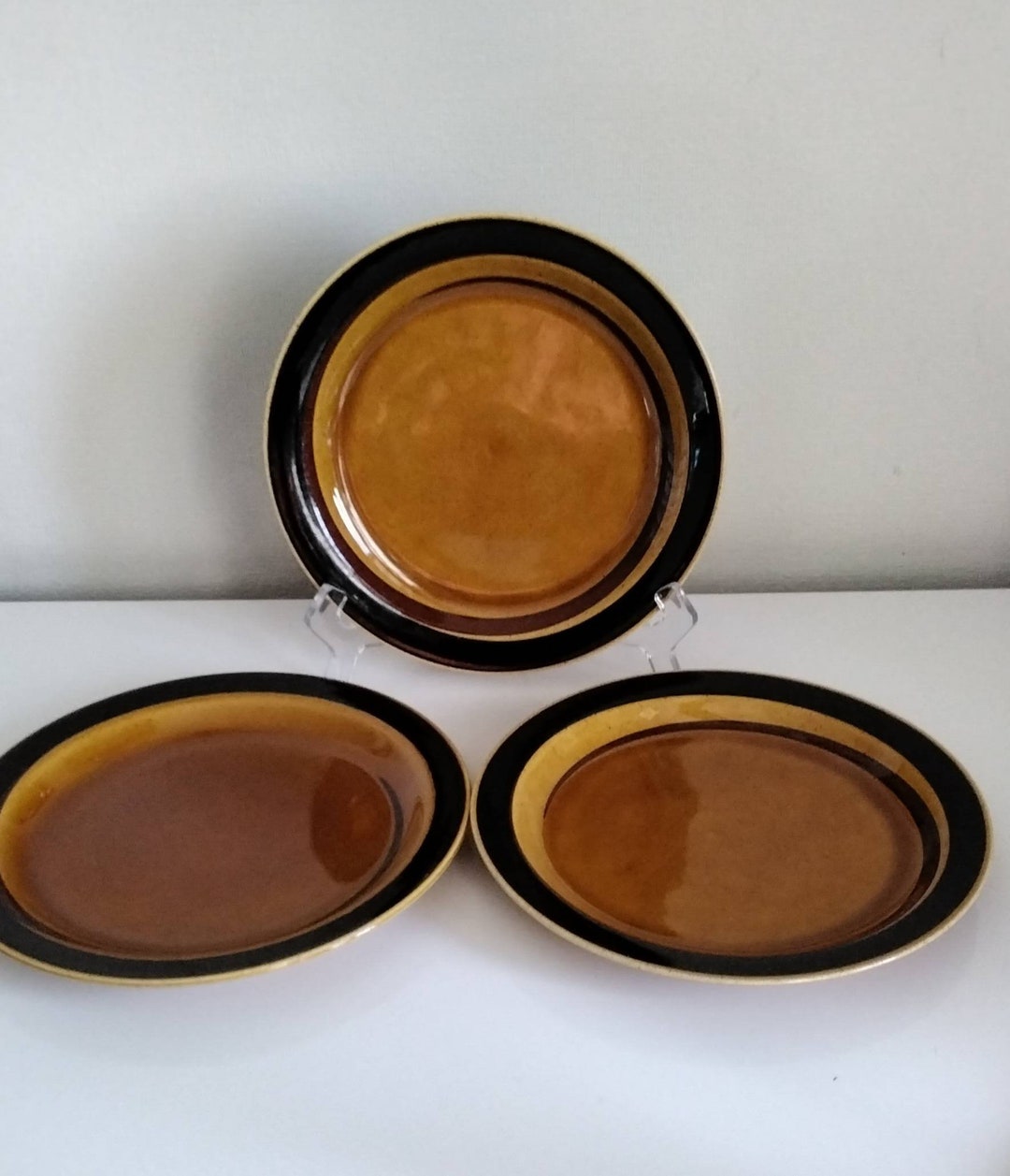 3 Mid-century Swedish Rörstrand Tuna Plates, Vintage Scandinavian ...