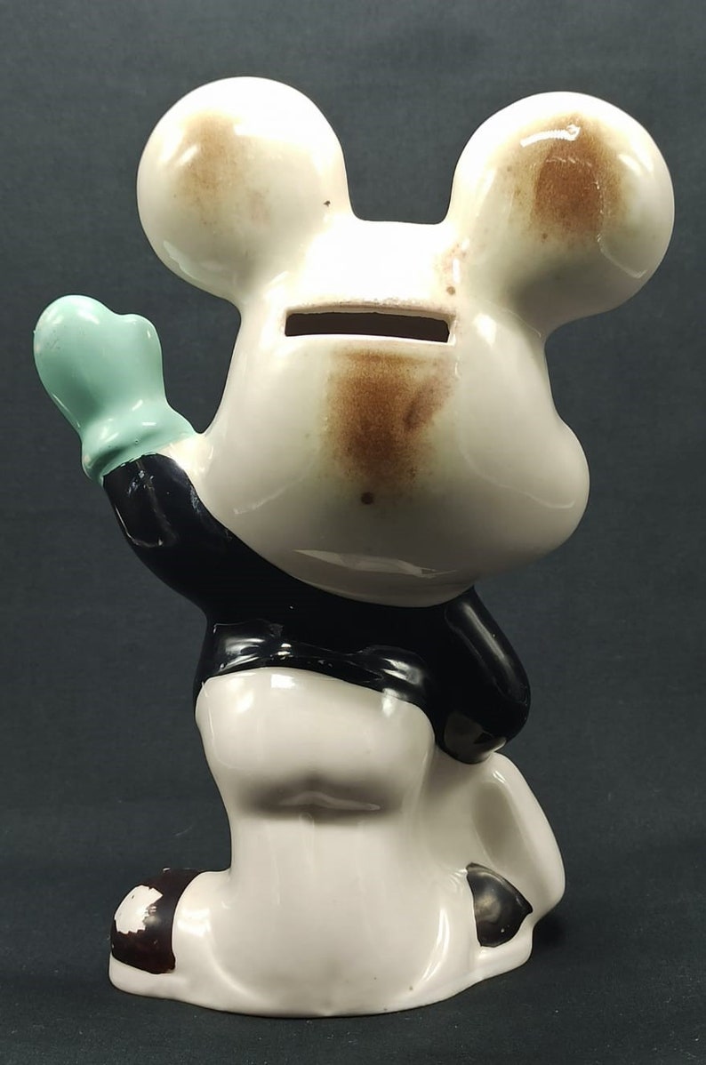 Vintage Porcelain Mickey Mouse Money Box | Etsy