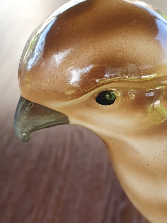 Vintage Porcelain Falcon Figurine Signed made in - Etsy