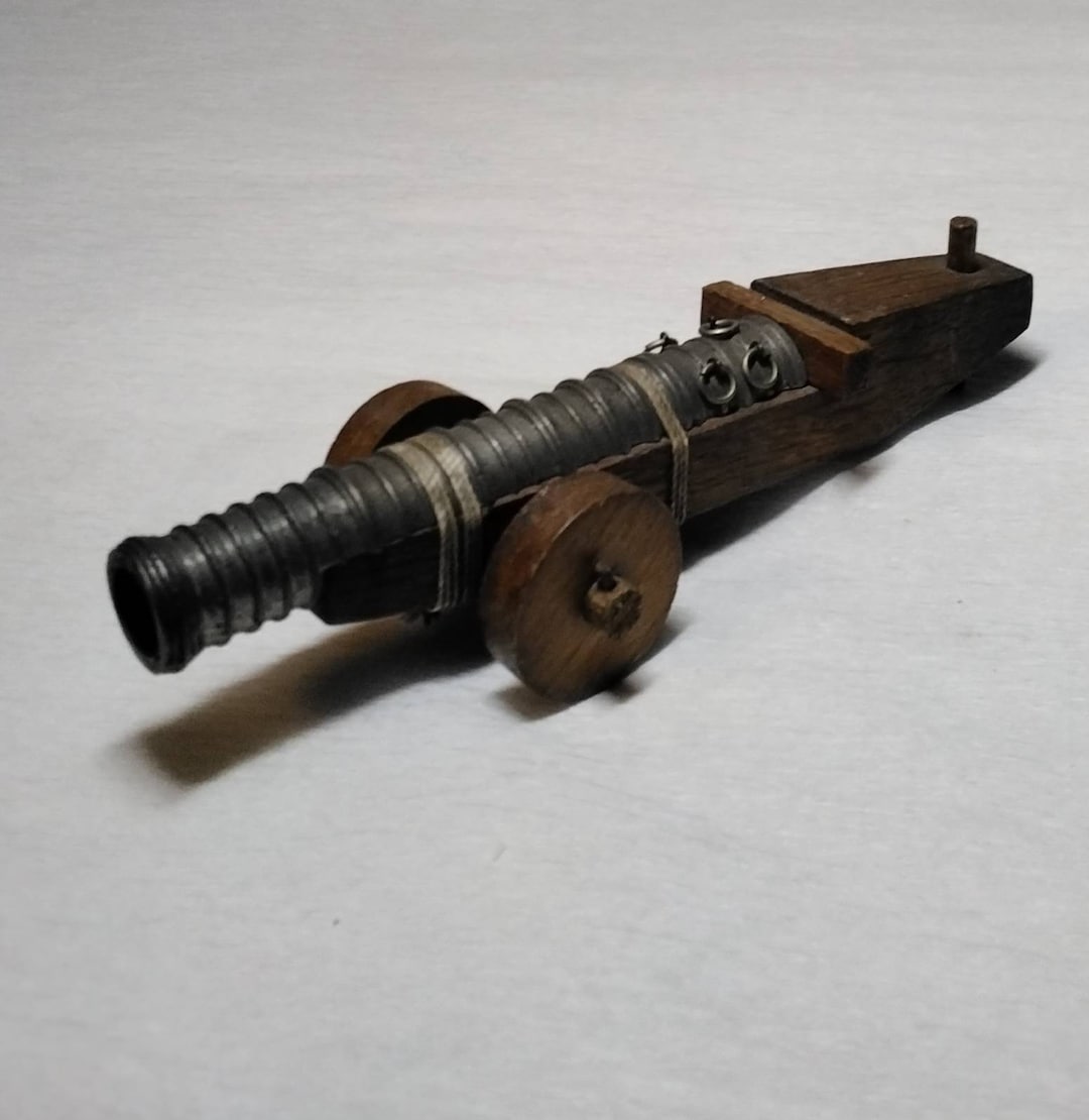 Military Collectable Antique Cannon Miniature, Iron Breech Loading Gun ...