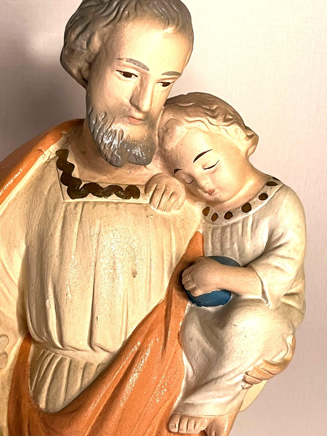Vintage Veritas St. Joseph With Child Statue - Etsy