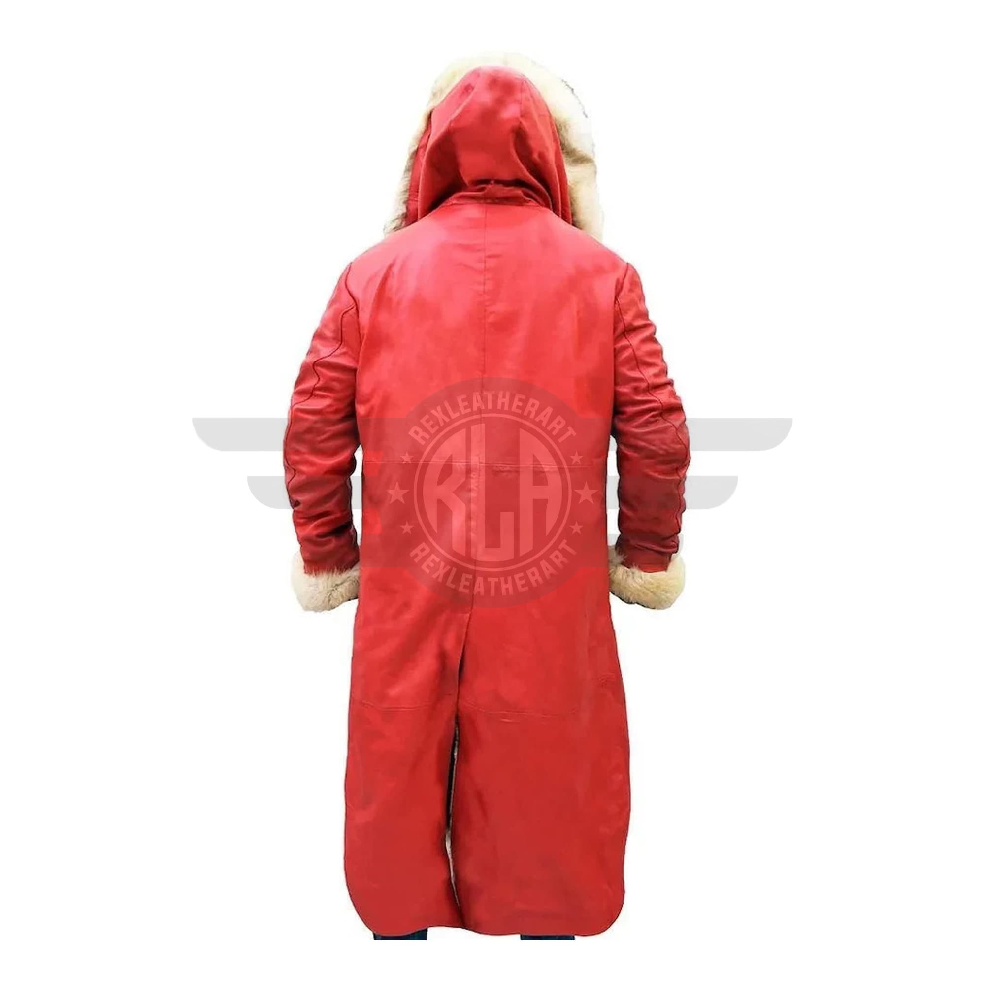 Santa Suit-santa Claus Real Leather Trench Coat Christmas Chronicles ...
