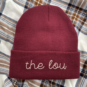 The Lou Hand Embroidered St. Louis Beanie Winter Cap STL 314 - Etsy