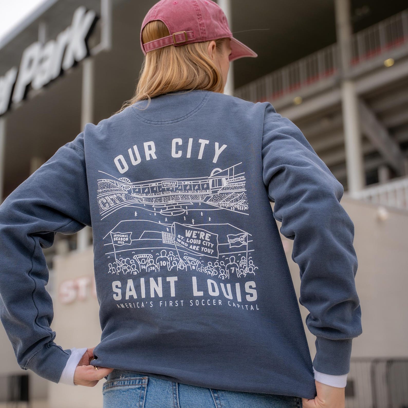 Our City Comfort Colors Saint Louis City Crewneck Sweatshirt Soccer - Etsy